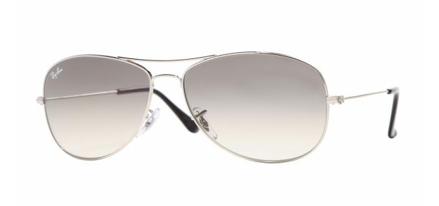 Ray Ban Cockpit Silver Gray Gradient